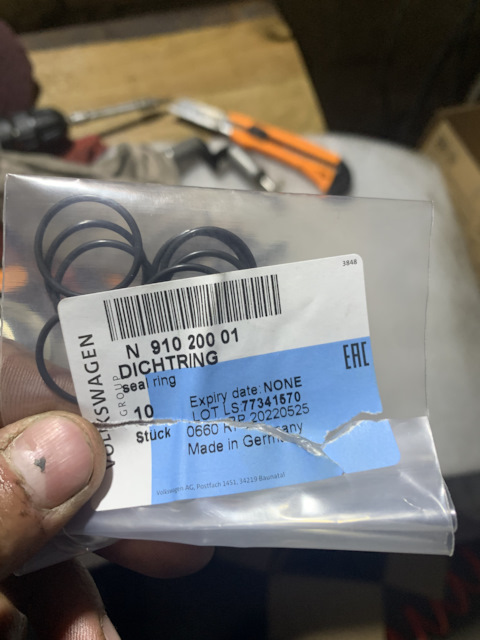 N91020001 Кольцо уплотнительное (209) VAG | Запчасти на DRIVE2