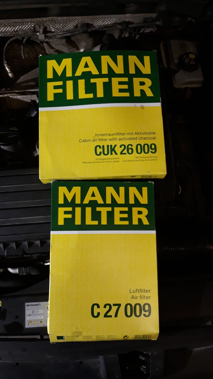 Замена воздушного и салонного фильтров — Volkswagen Golf Mk7, 1,4 л ...