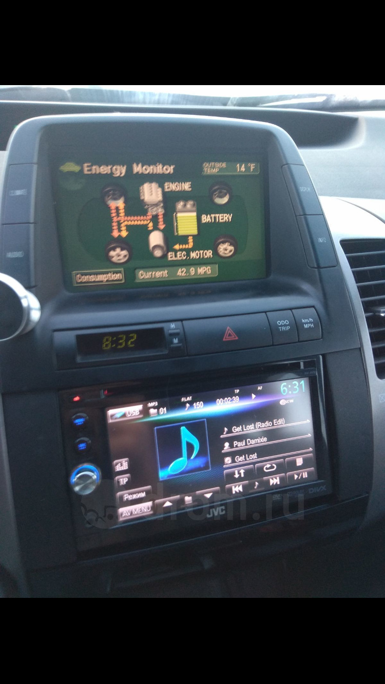 Интегрирована 2х диновая магнитола :-) — Сообщество «Toyota Prius Club ...