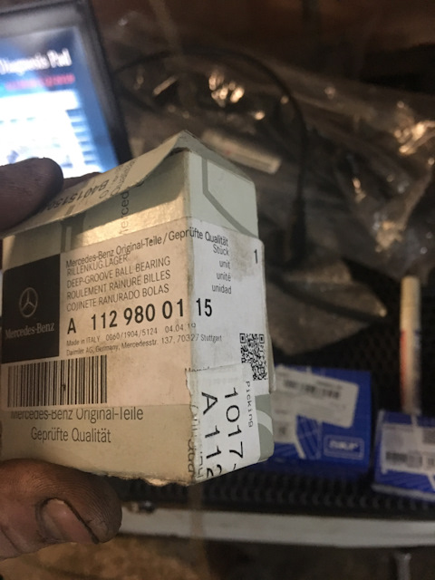 A1129800115 Подшипник шариковый приводного вала. Mercedes | Запчасти на ...