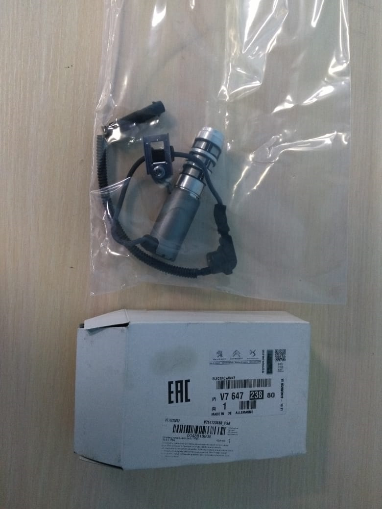 V764723880 Электроклапан масляного насоса ДВС EP6 Peugeot Citroen ...