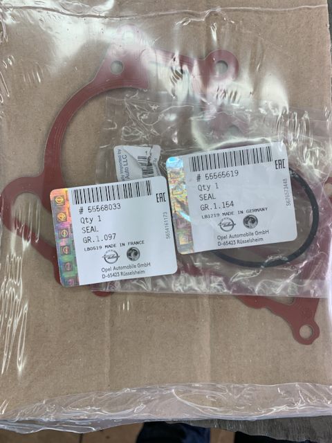 55568033 прокладка насоса охлаждающей жидкости GM | Запчасти на DRIVE2