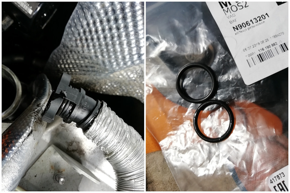 Запотевание турбокомпрессора: замена маслоотделителя и впускной трубы ...