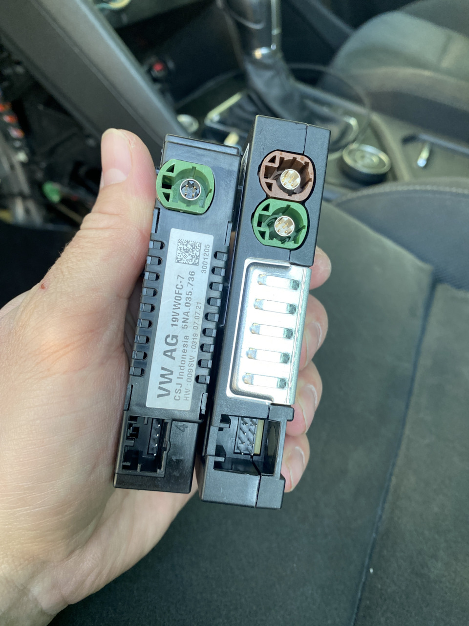 Блок USB на 2 usb type-c — Volkswagen Tiguan (2G), 2 л, 2019 года ...