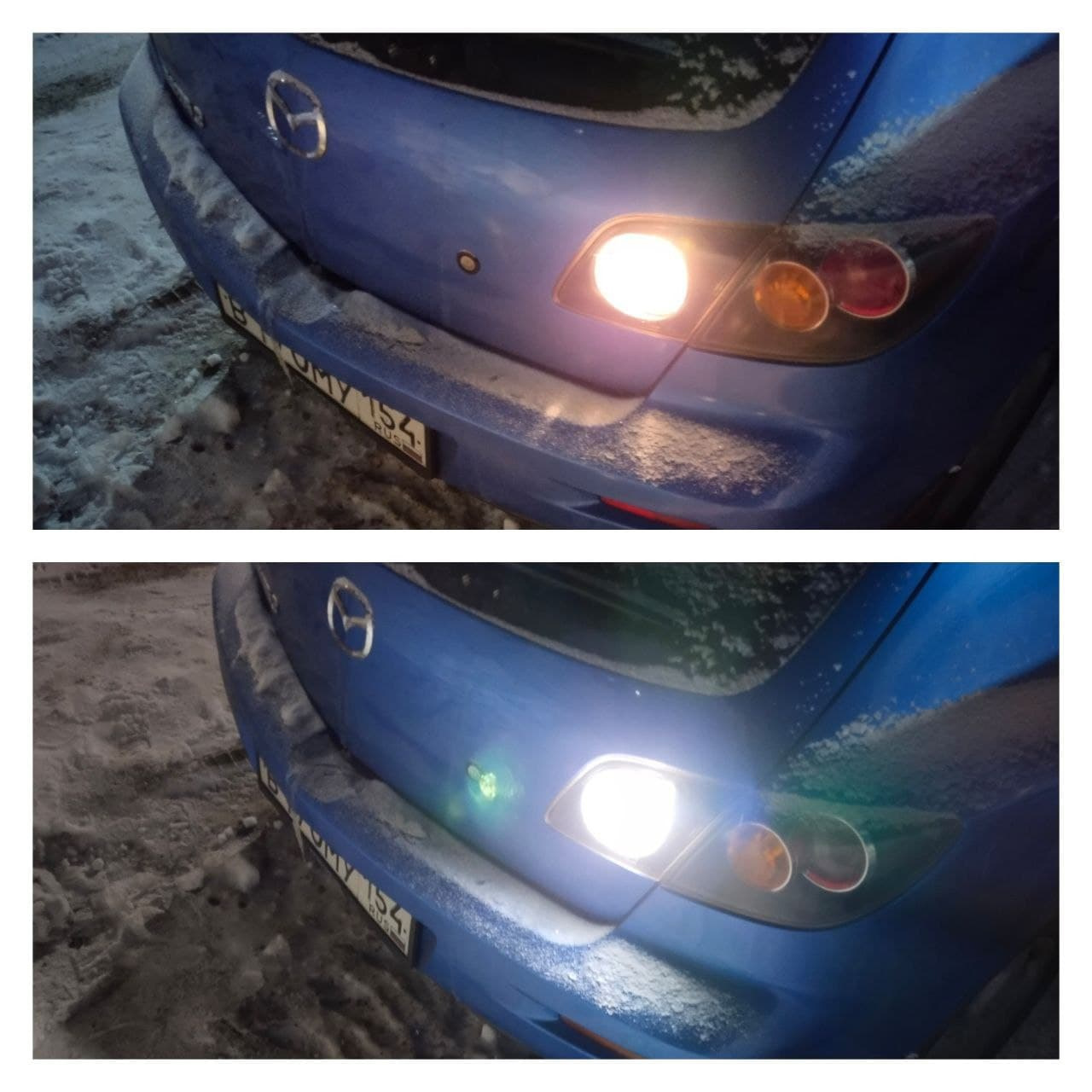 Светодиодная лампочка в задний ход. — Mazda 3 (1G) BK, 1,6 л, 2005 года ...