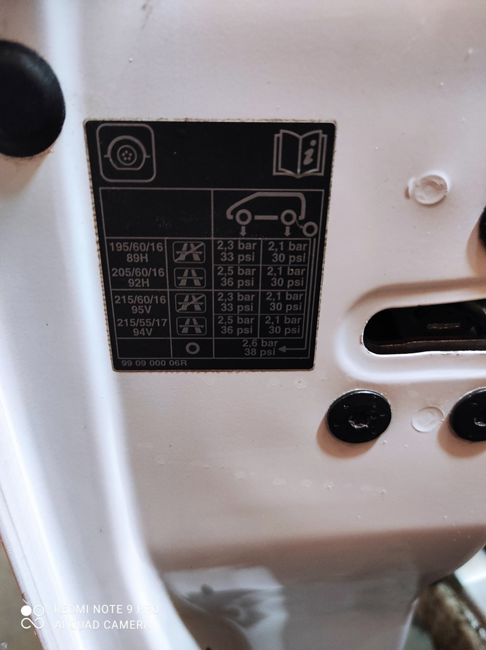 Давление шин — Renault Laguna III, 1,5 л, 2009 года | шины | DRIVE2