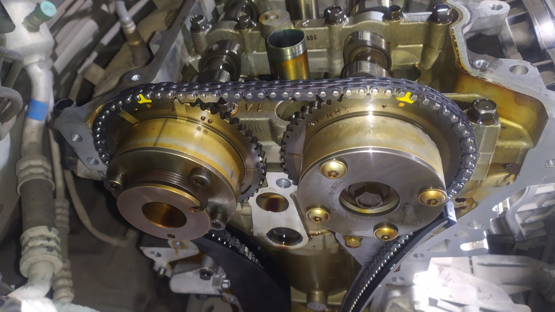 Замена цепи и ремня грм — Hyundai Elantra (5G), 1,8 л, 2015 года ...