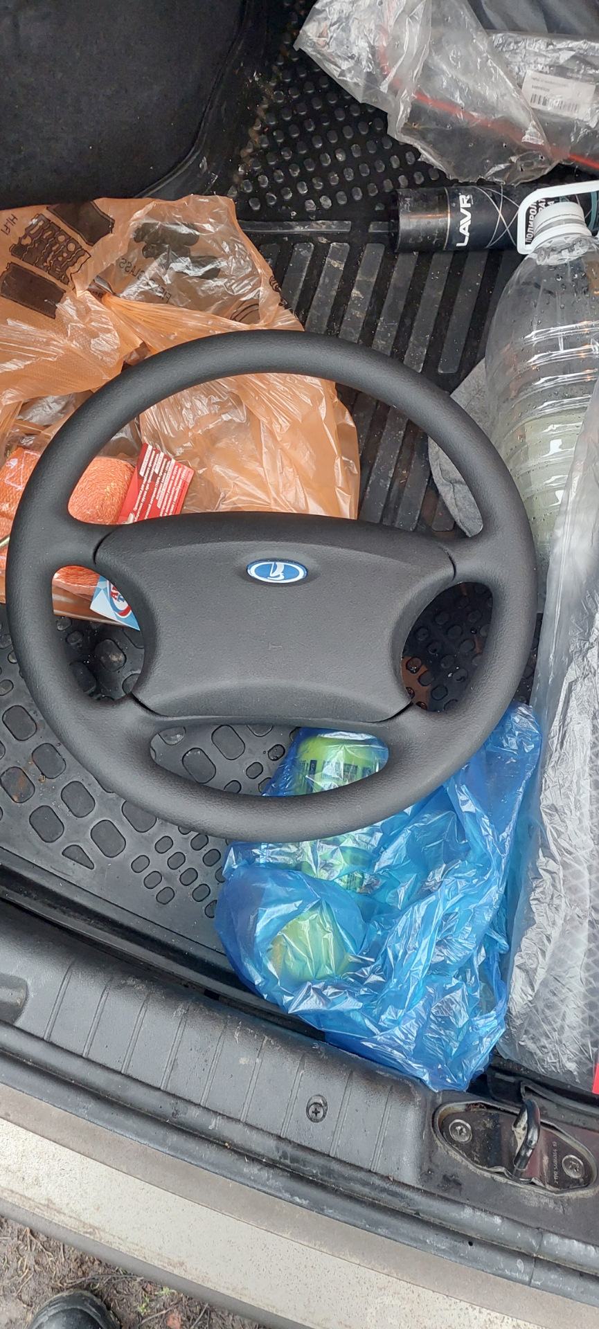 Поставил руль с а/м Ваз-2118(Калина) на Ваз-2105 — Lada 21054, 1,5 л ...