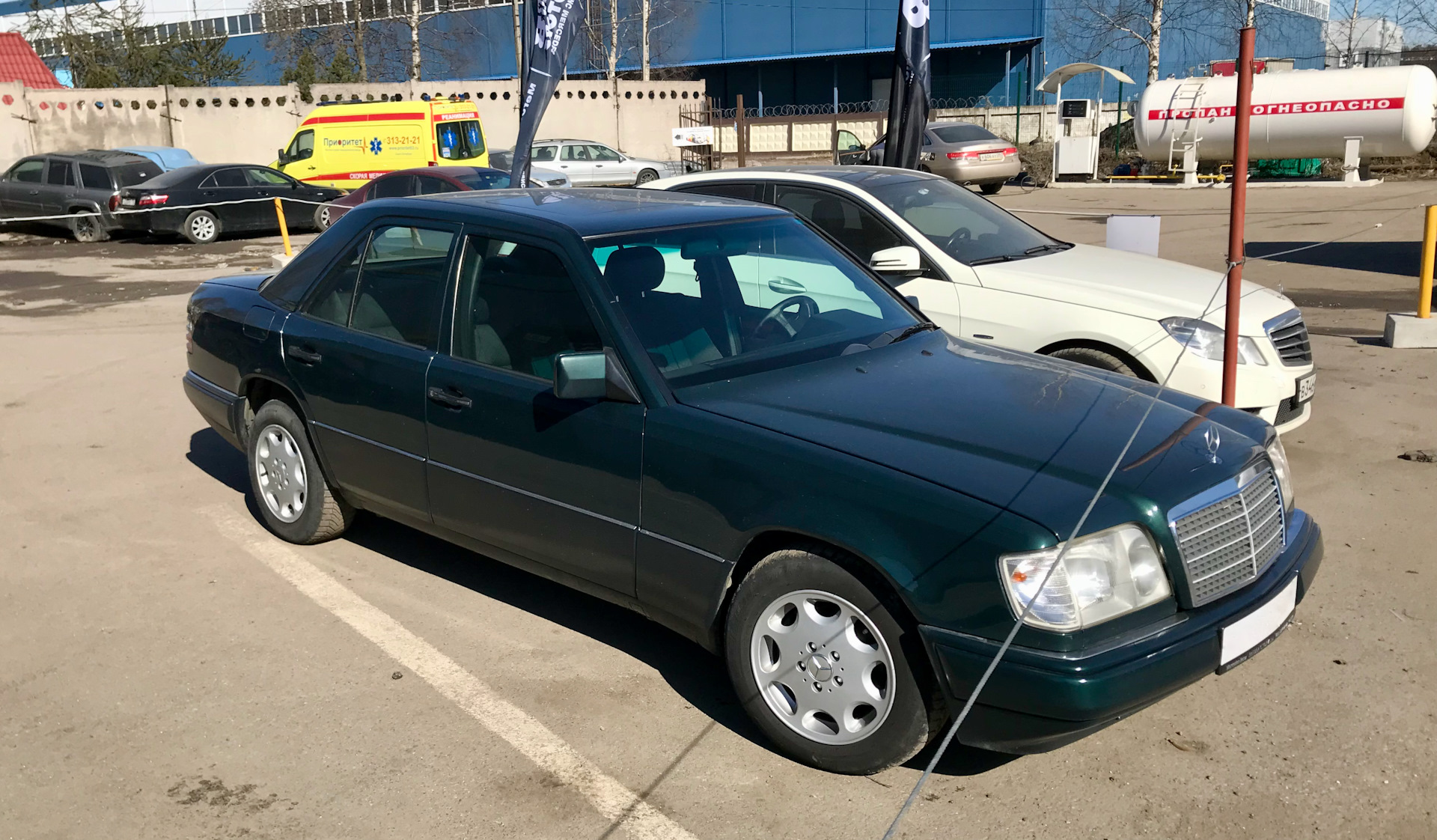 ТО c устранением течей ДВС — Mercedes-Benz E-Class (W124), 2,8 л, 1994 ...