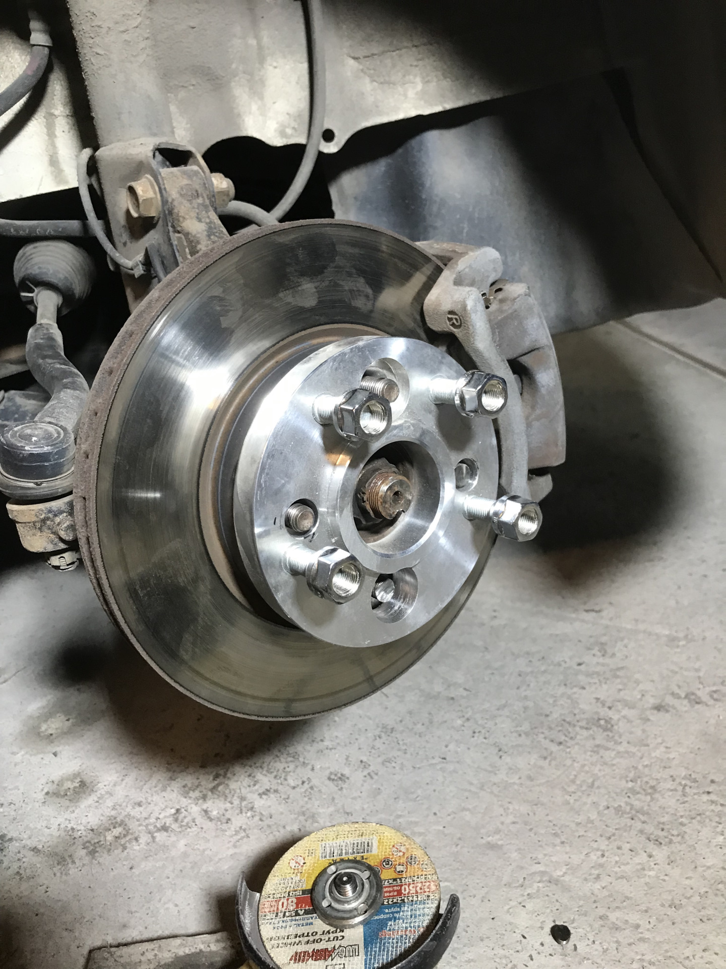 #34. Переходные проставки. — Toyota Vitz (10), 1,5 л, 2001 года ...
