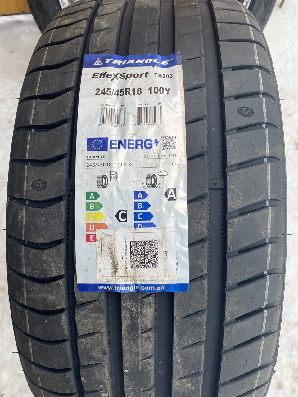 Triangle EffeXSport TH202 245x45-18 — Skoda Superb Mk3, 1,8 л, 2017 ...