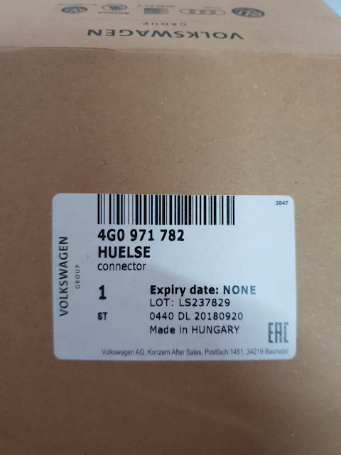 4G0971782 Круглый разъём с про VAG | Запчасти на DRIVE2