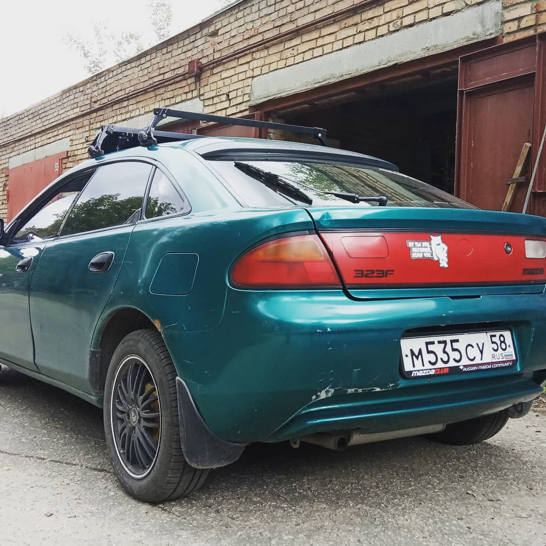 Рейлинги ВАЗ 2115 на Эфку + фейринг — Mazda 323 V, 1,5 л, 1994 года ...
