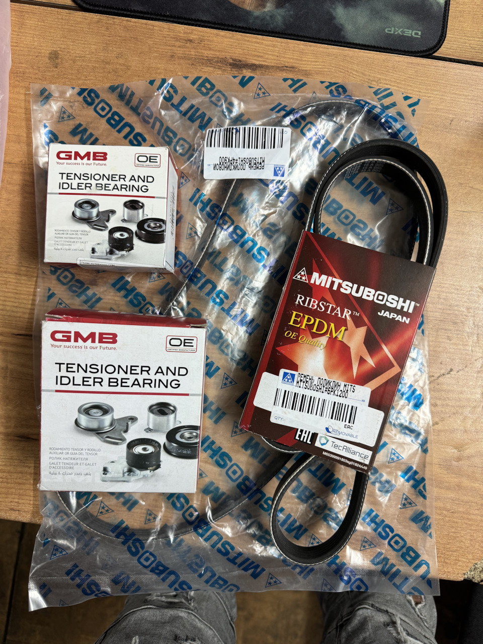 Ремень навесного и ролики 6g72 — Mitsubishi Eclipse (3G), 3 л, 2000 ...