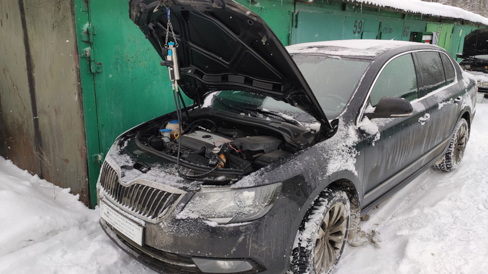 Skoda Superb Mk2 1 8 промывка форсунок инжектора — Промывка форсунок