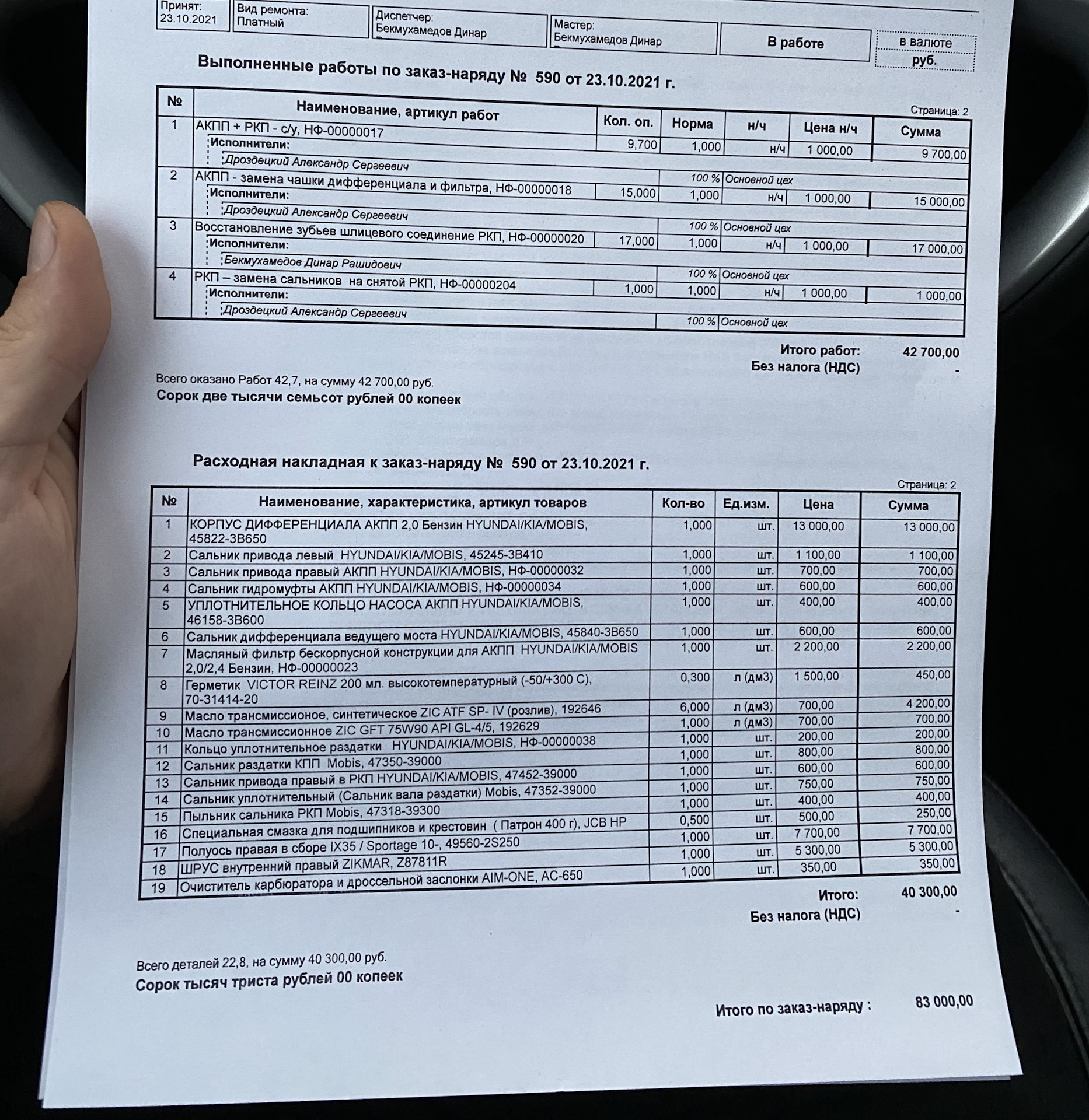 Ремонт полного привода — Hyundai ix35, 2 л, 2012 года | поломка | DRIVE2