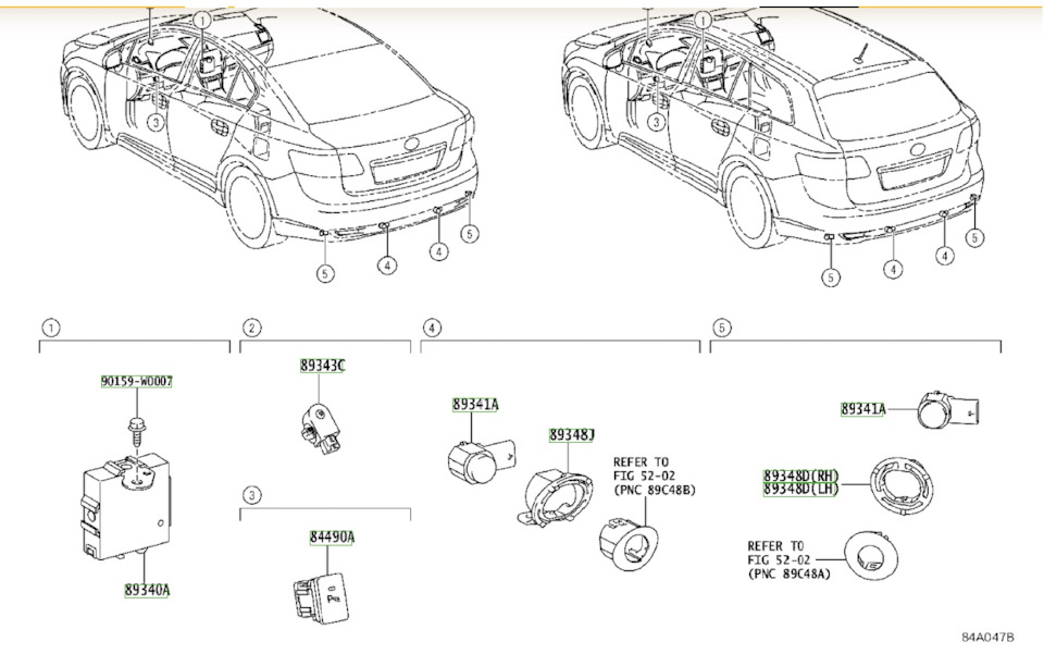 Замена колец(фиксатор) парктроников — Toyota Avensis III, 2,2 л, 2009 ...