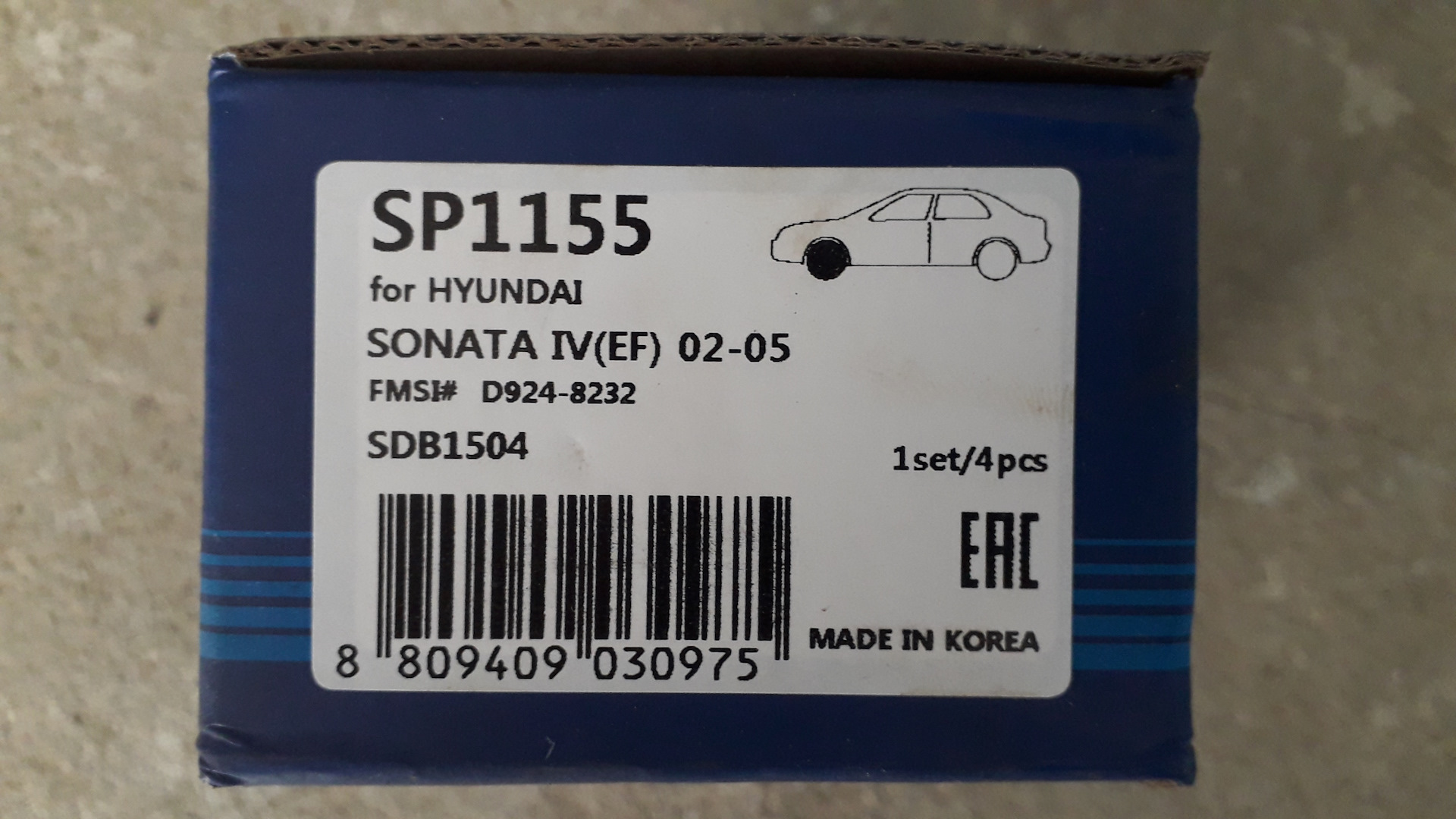 Замена передних тормозных дисков, колодок. — Hyundai Sonata IV (EF), 2 ...