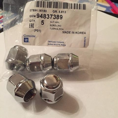 94837389 Гайка колесная GM | Запчасти на DRIVE2