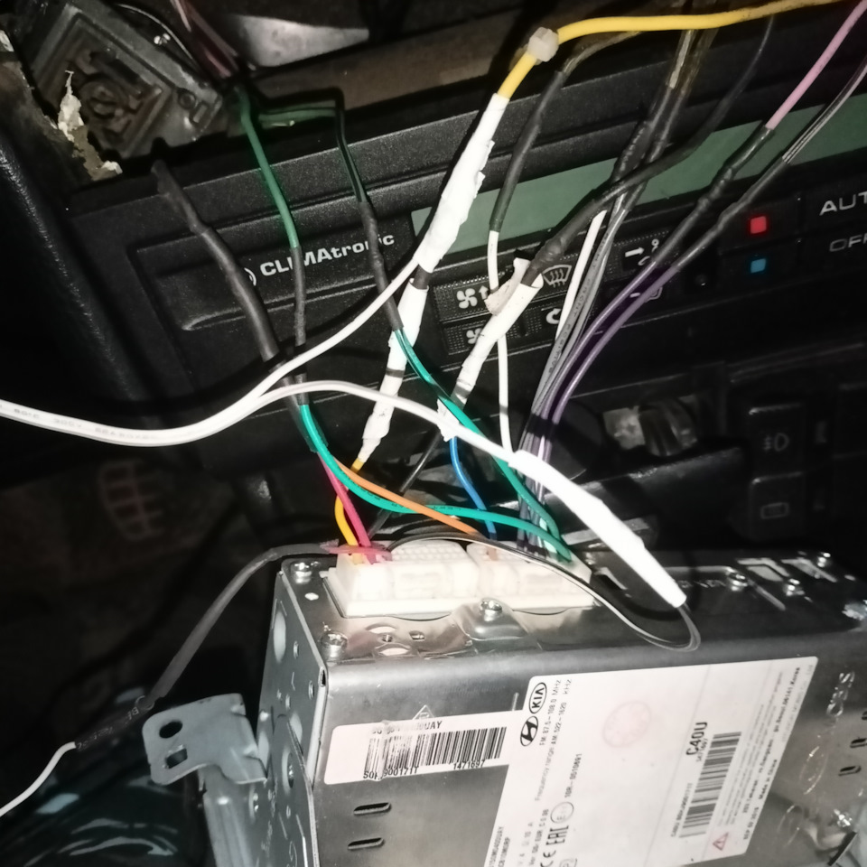 Установка микрофона для магнитолы — Volkswagen Passat Variant (B3), 2 л ...