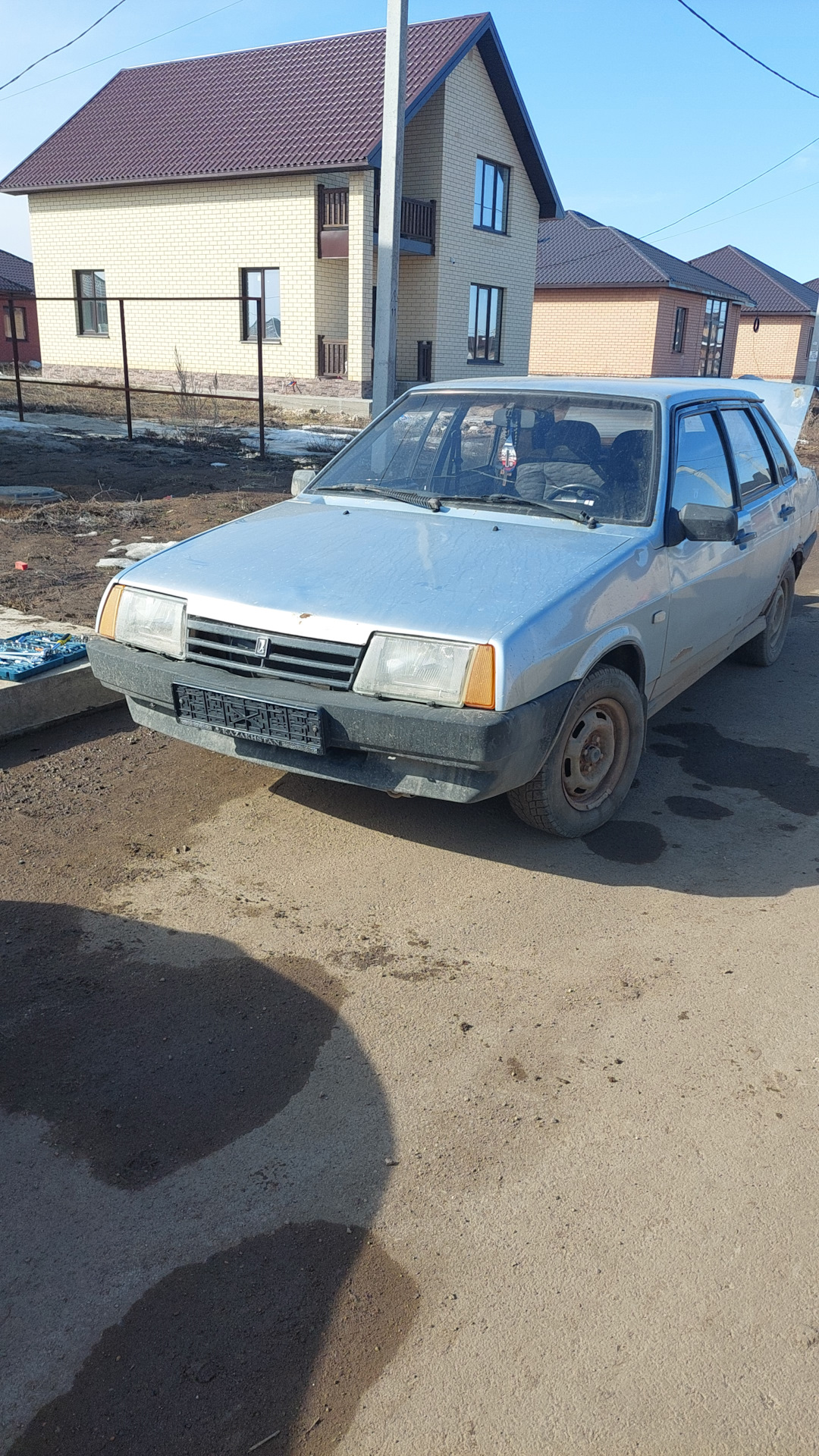 Черные фары на ваз 2109 Hella black по Русски — Lada 21099, 1,5 л, 2001 ...