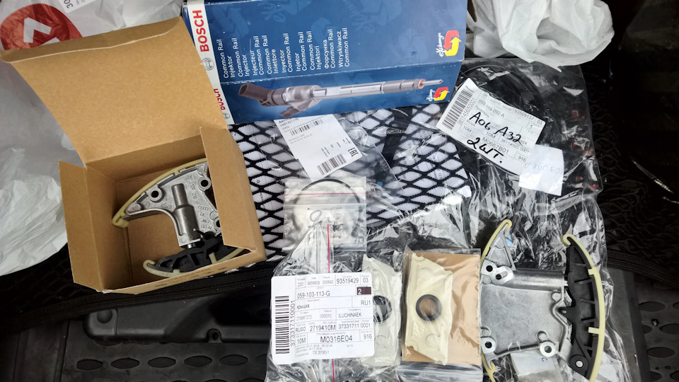 Замена натяжителей цепей. — Audi A8 (D3), 3 л, 2006 года | расходники ...