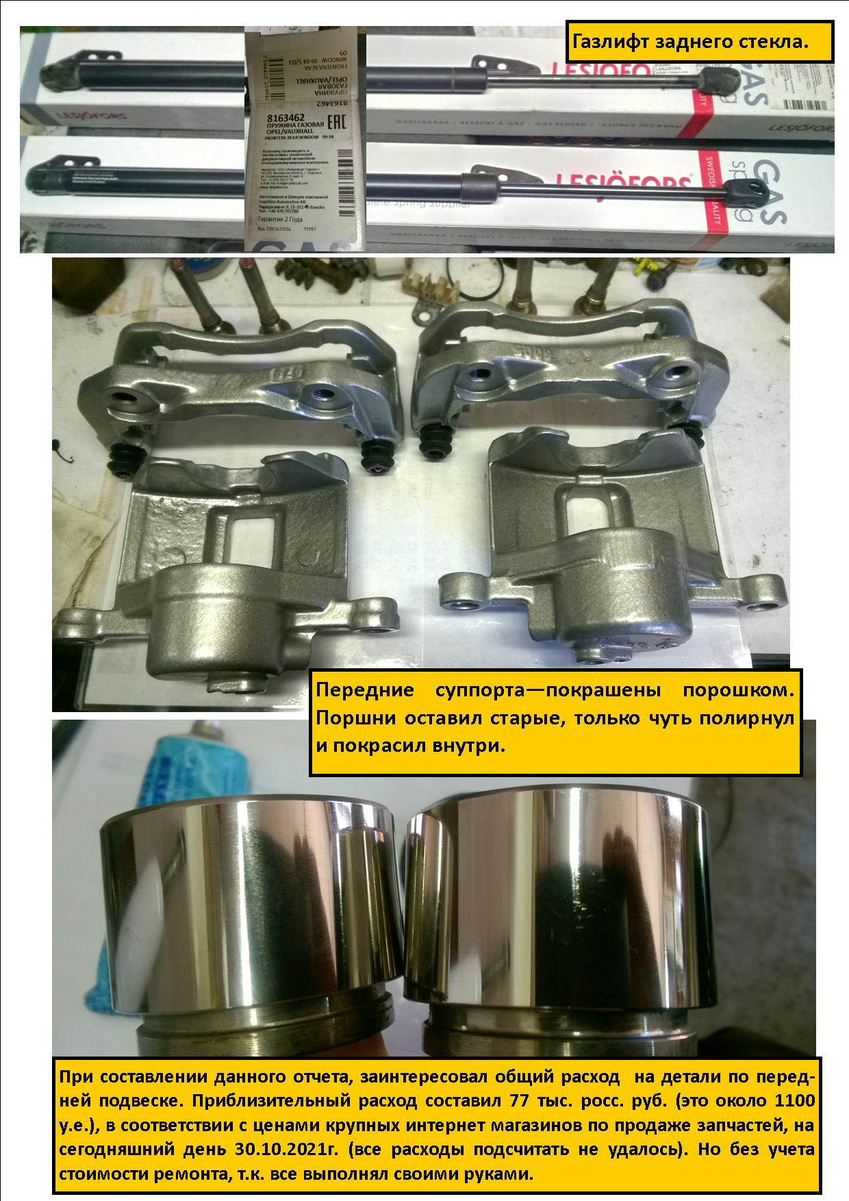 Полный дербан передней подвески, или очередные картинки на память ...