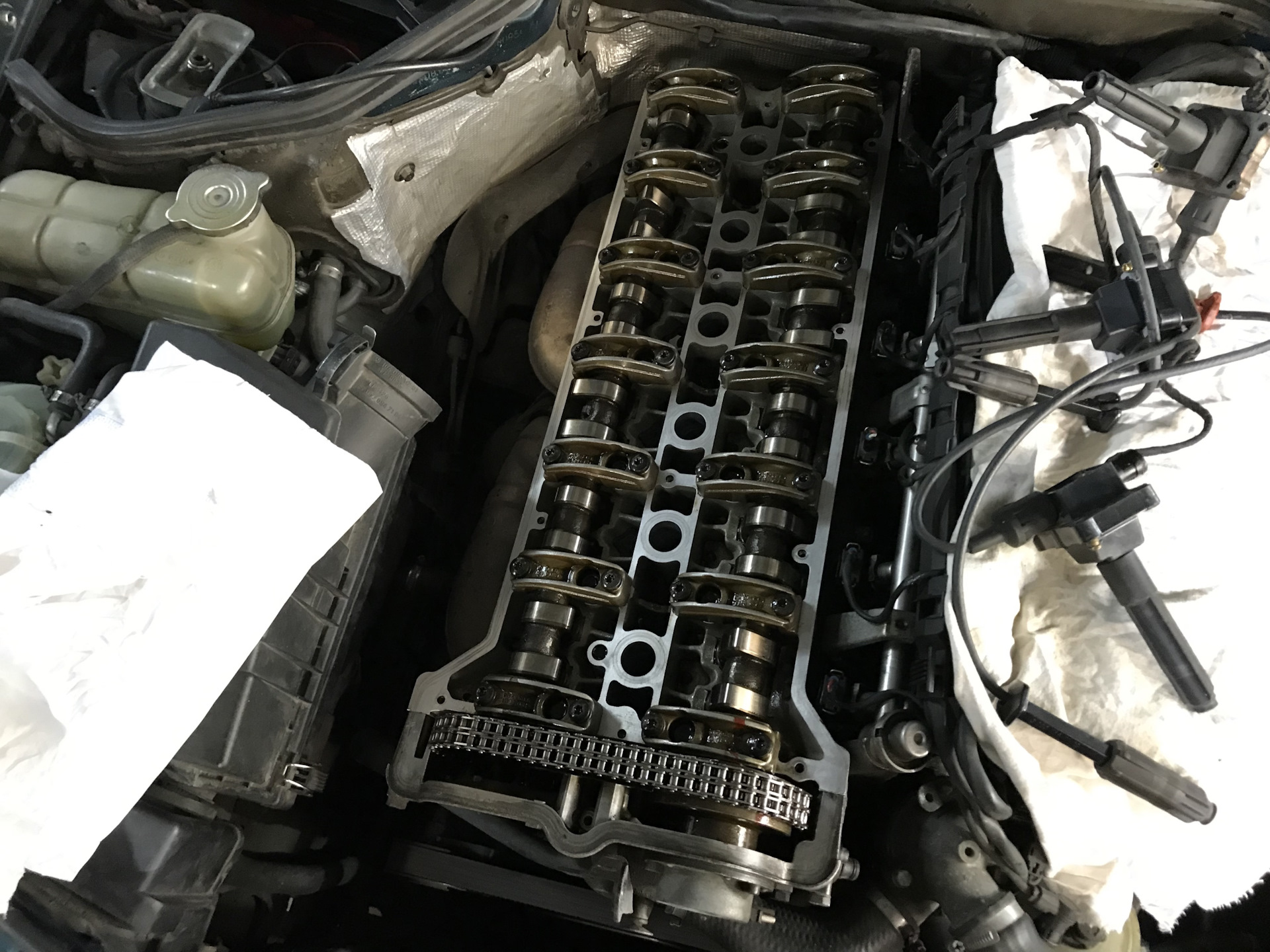 ТО c устранением течей ДВС — Mercedes-Benz E-Class (W124), 2,8 л, 1994 ...