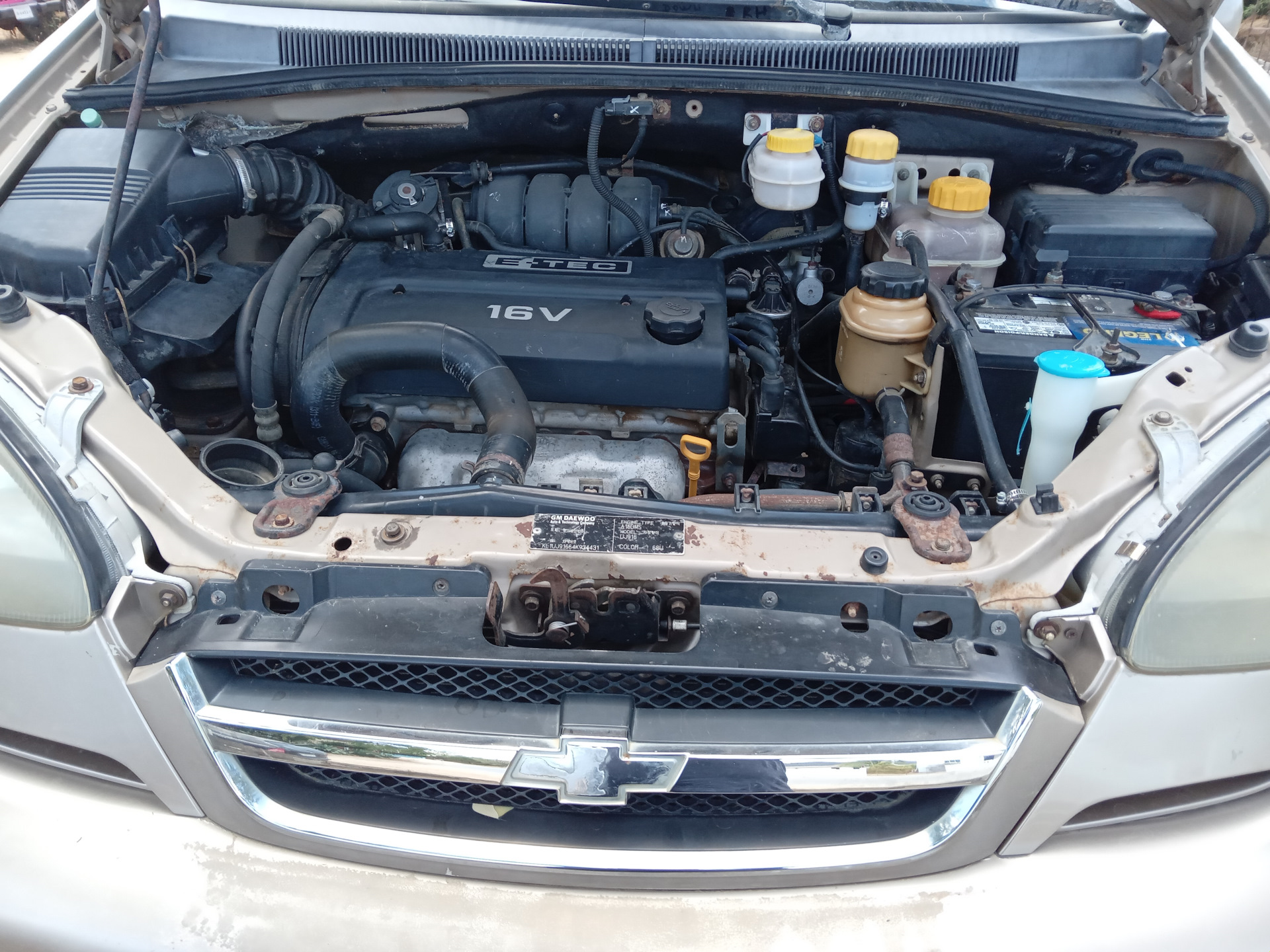 Engine Photos — Chevrolet Tacuma, 1,6 л, 2004 года | фотография | DRIVE2