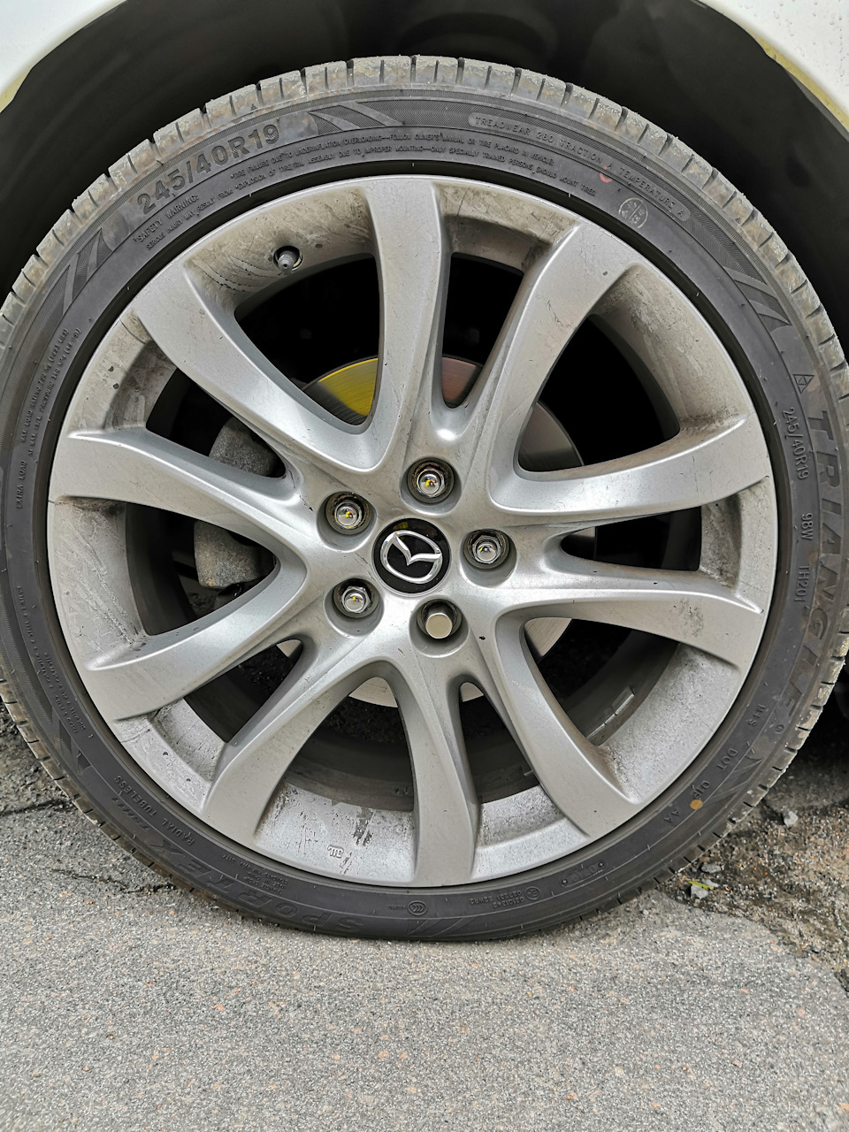 Покраска бампера, приведение кузова в надлежащий вид — Mazda 6 (3G) GJ ...