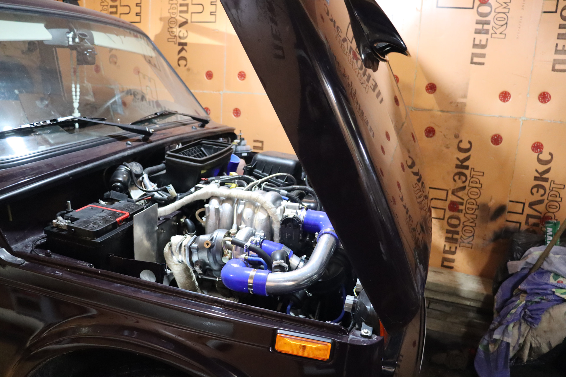 Установка Garrett GT-17 #4(запуск)) — Lada 4x4 3D, 1,7 л, 2016 года ...