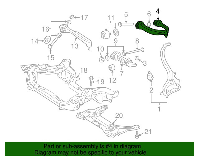 A2113308907 Рычаг независимой подвески верхний правый Mercedes ...