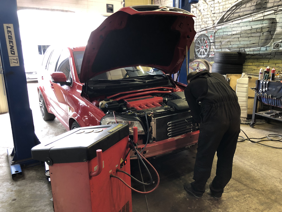 Замена радиатора кондиционера Volvo и дополнительного радиатора АКПП ...