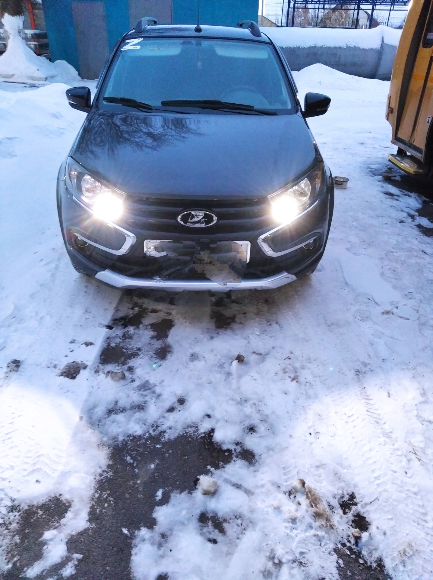 ДХО LED. — Lada Гранта Cross, 1,6 л, 2021 года | электроника | DRIVE2