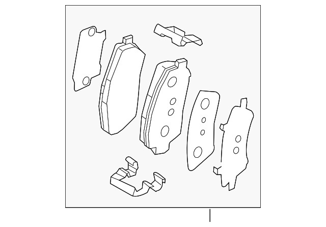 58101D3A10 КОМПЛЕКТ ТОРМОЗНЫХ КОЛОДОК С НАКЛАДКАМИ (4ШТ) KIA HYUNDAI ...