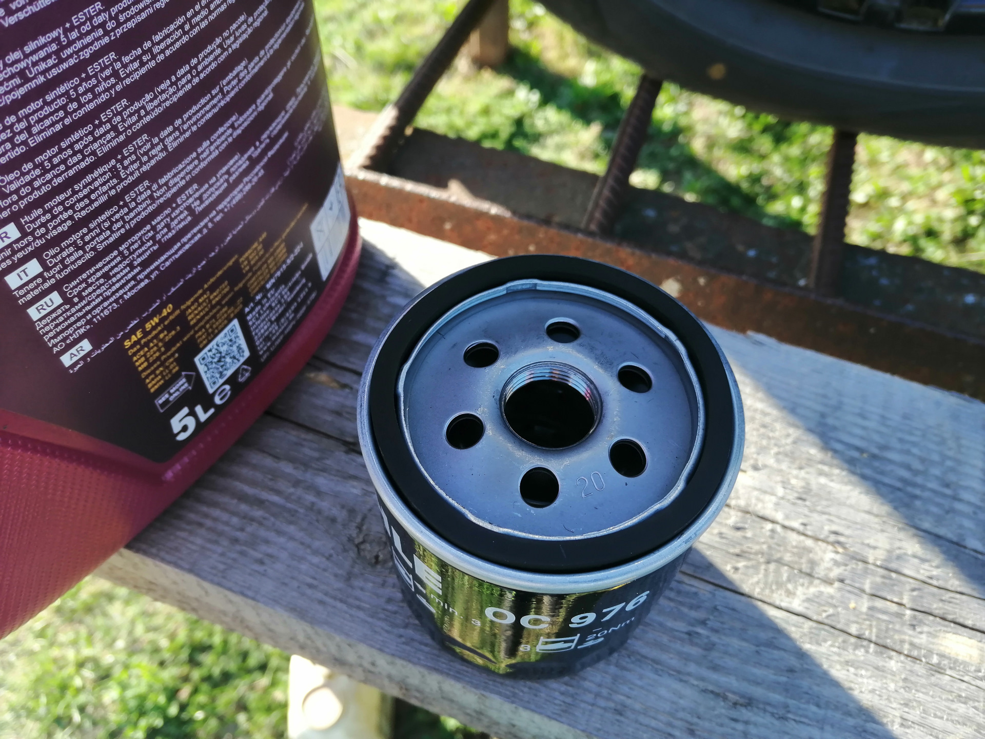 Замена масла, и воздушного фильтра. — Peugeot 307, 2 л, 2002 года ...