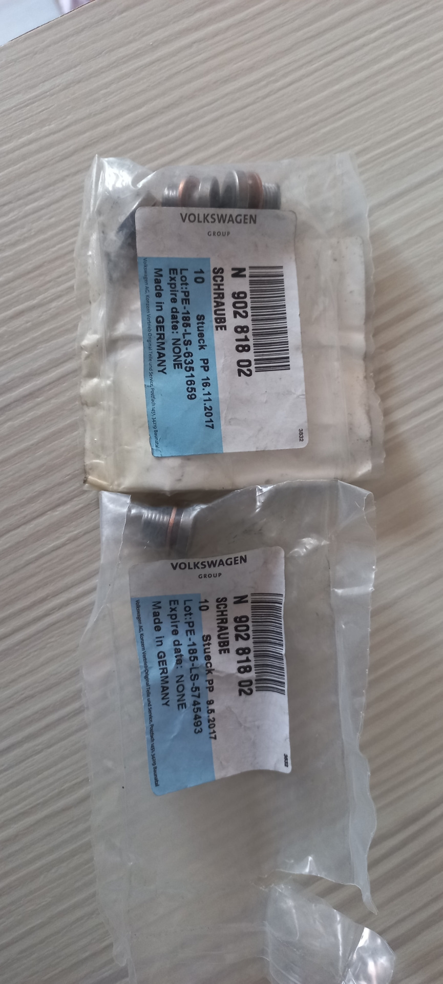 N90281802 Заглушка резьбовая VAG | Запчасти на DRIVE2