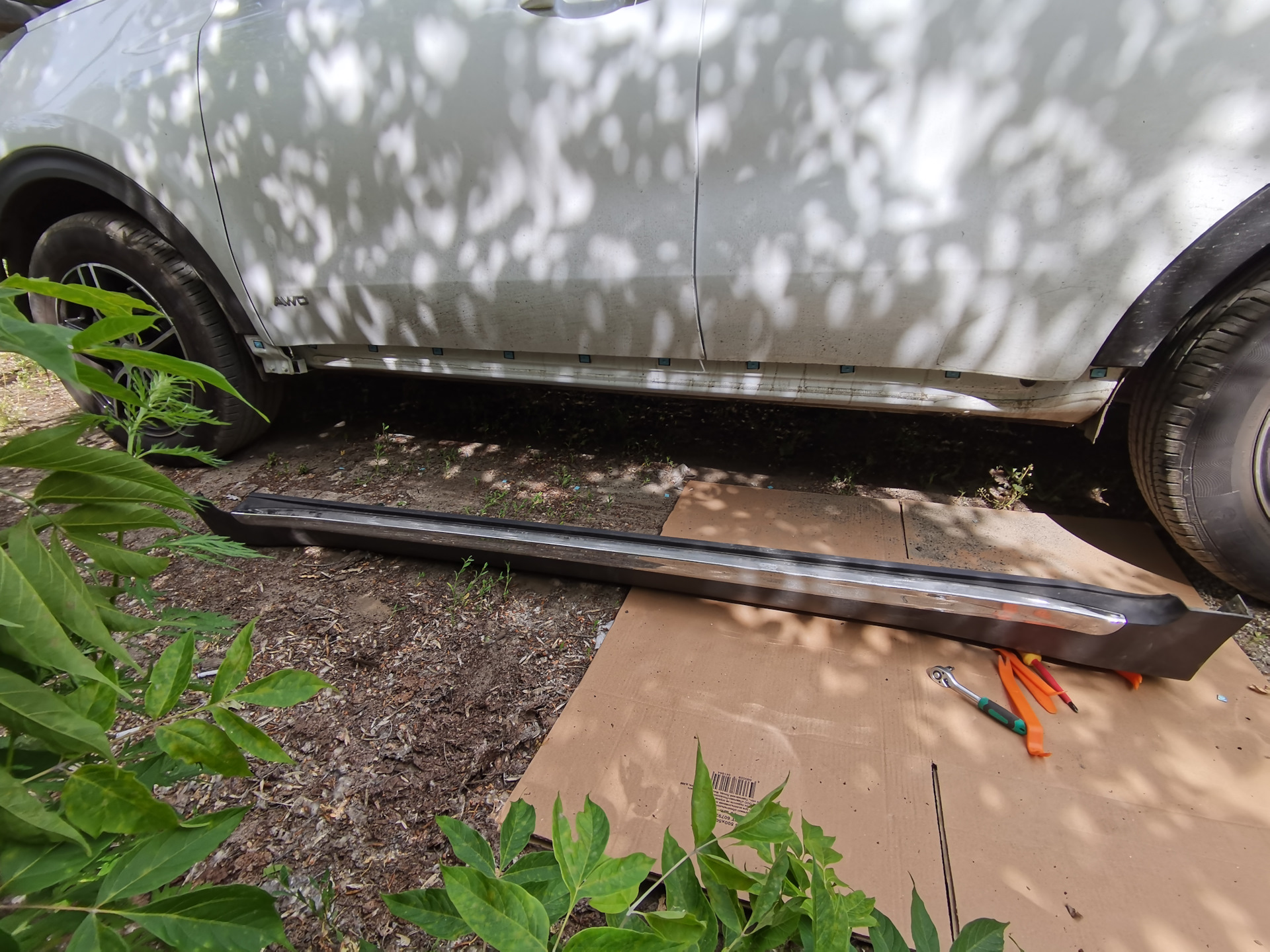 Пороги боковые Mobis D9875AB100 — KIA Sportage (4G), 2,4 л, 2021 года ...