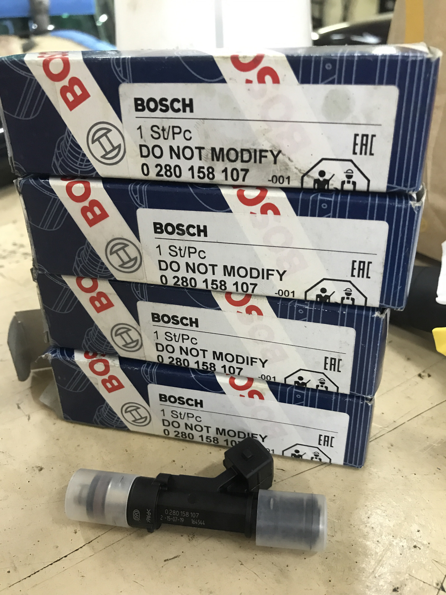 Замена форсунок на Bosch 0 280 158 107 — Daewoo Lanos, 1,6 л, 2008 года ...