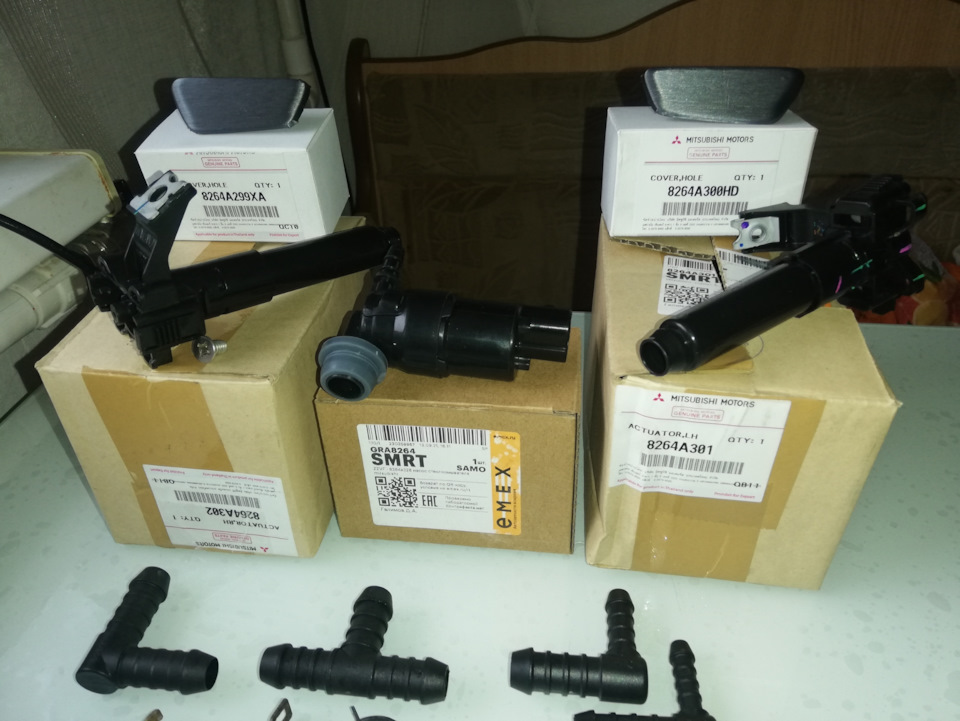 Омыватель фар. Пролог. — Mitsubishi Pajero Sport (3G), 2,4 л, 2019 года ...