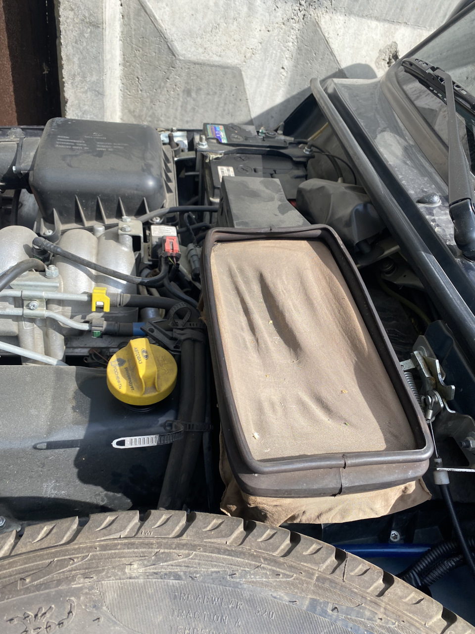 Сетка на корпус воздухозаборника и легкий surprise)) — Lada 4x4 3D, 1,7 ...