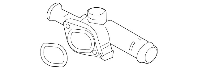 06A121132AG Фланец водяной / AUDI, SEAT, SKODA, VW 1.6 04~ VAG ...