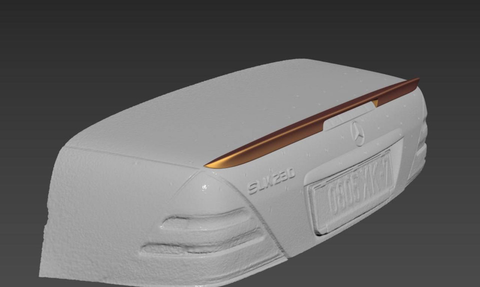 Экстерьер ч.3 — Макет спойлера Brabus — Mercedes-Benz SLK (R170), 2,3 л ...