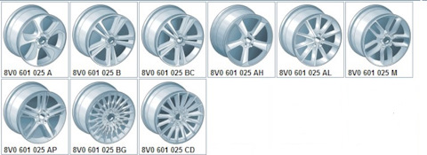 8V0601025M Диск Alu VAG | Запчасти на DRIVE2