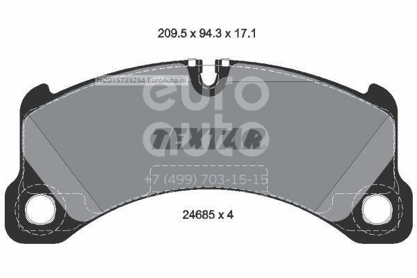 2468501 Комплект тормозных колодок. Передняя ось TEXTAR | Запчасти на ...