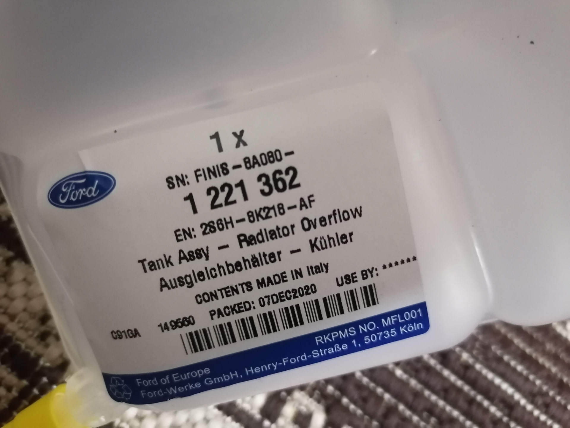 Ярик, бачок потик :) — Ford Fiesta (Mk V), 1,4 л, 2006 года | запчасти ...