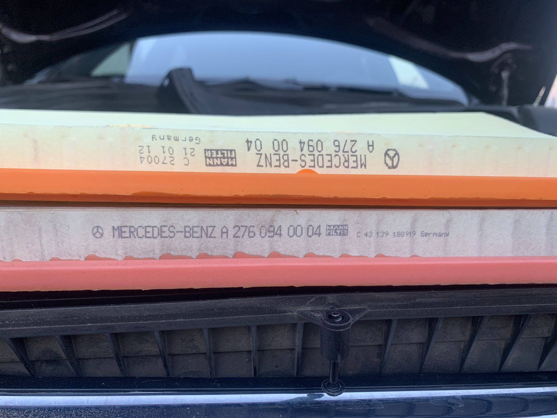 W212 замена воздушного фильтра m276 — Mercedes-Benz E-class (W212), 3,5 ...