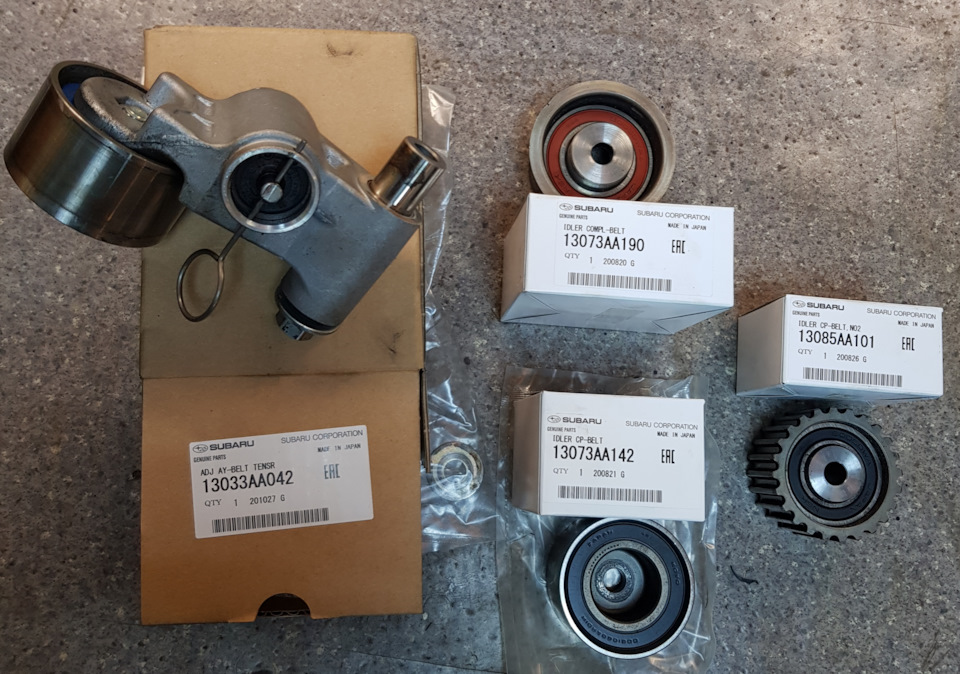 Замена ремня ГРМ с роликами. — Subaru Outback (BP), 2,5 л, 2006 года ...