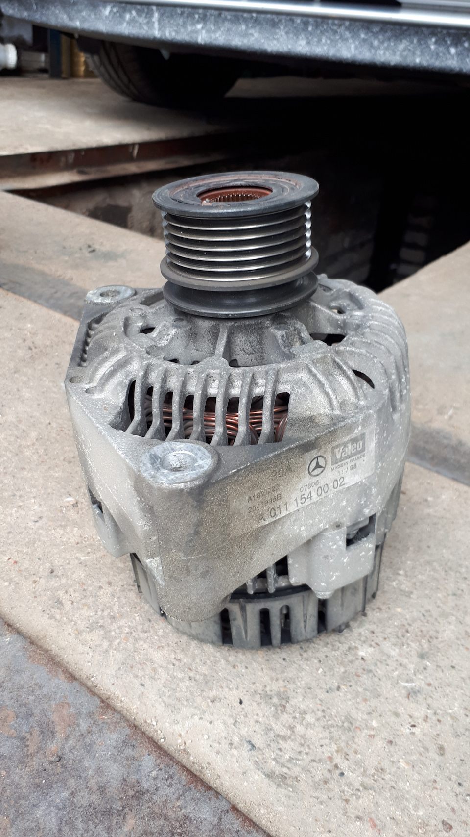 A0111540002 Механизм свободного хода генератора Mercedes | Запчасти на ...