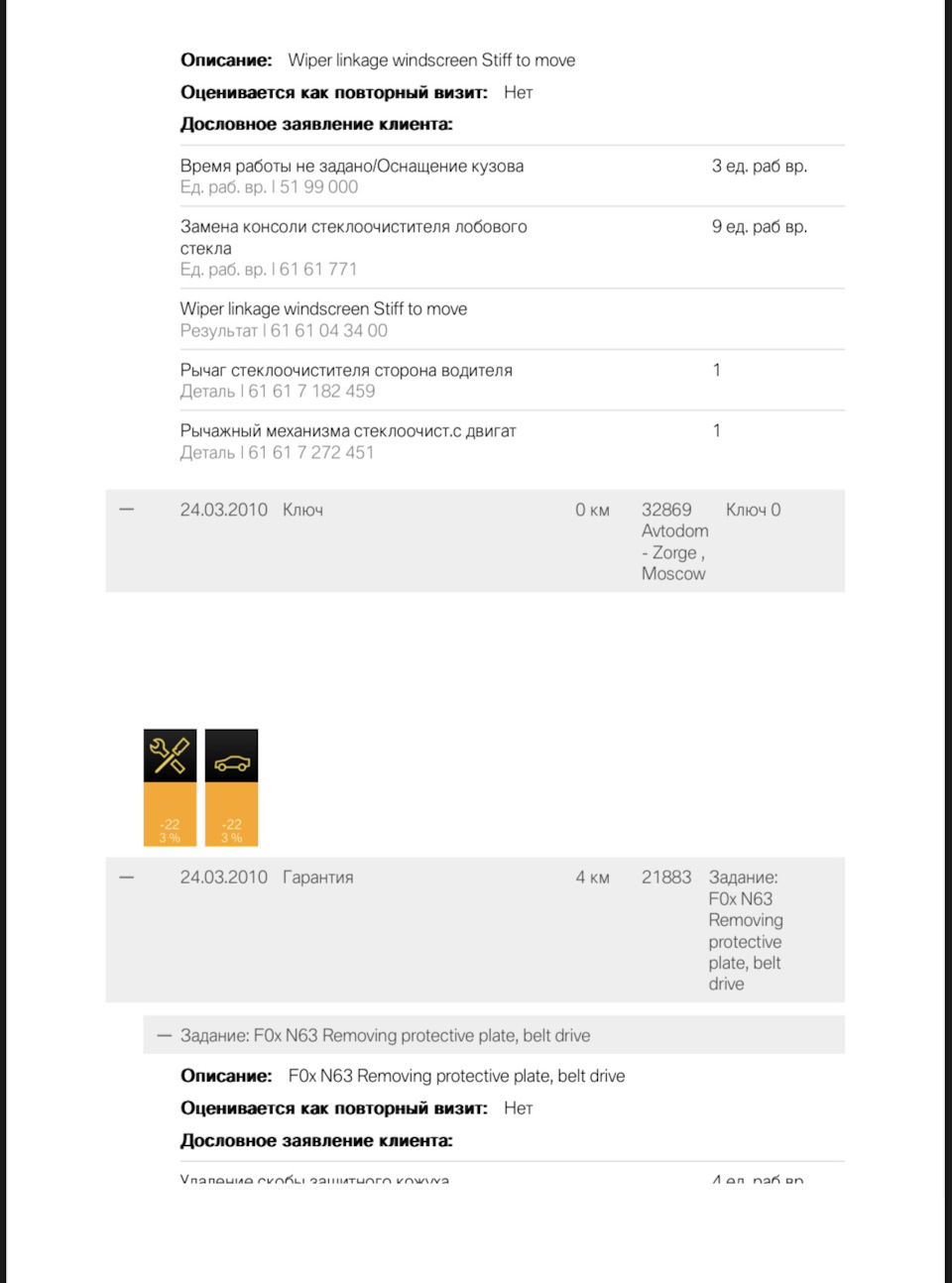 28 Дилерская история BMW — BMW 7 series (F01/02), 4,4 л, 2009 года ...